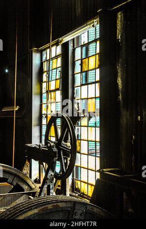 Abandoned factory buildings of the glass-making industry Val-Saint ...