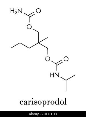 Carisoprodol drug molecule. Skeletal formula Stock Vector Image & Art ...