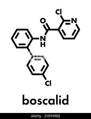 Boscalid fungicide molecule. Skeletal formula Stock Vector Image & Art ...