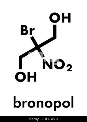 Bronopol preservative molecule. Possibly carcinogenic through ...