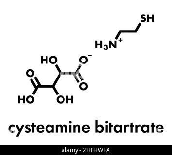 Cysteamine drug molecule. Skeletal formula Stock Vector Image & Art - Alamy
