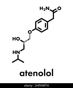 Atenolol hypertension or high blood pressure drug (beta blocker ...