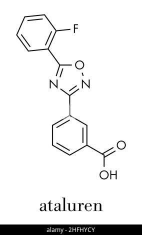 Ataluren genetic disorder drug. Used in treatment of cystic fibrosis ...