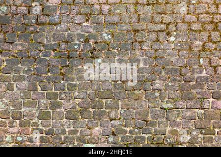 harmonic old historic cobble stone street pattern Stock Photo - Alamy