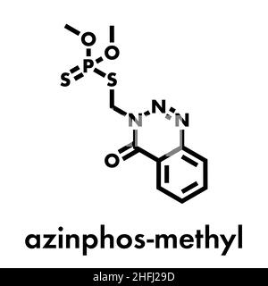Azinphos-methyl organophosphate insecticide. Acts as neurotoxin through ...