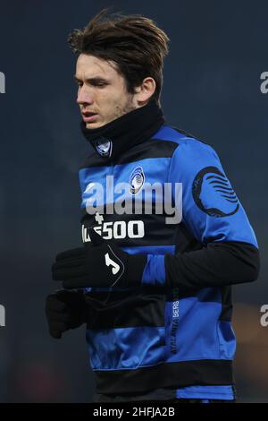 BERGAMO, ITALY - JANUARY 3: Marten de Roon of Atalanta BC looks on ...