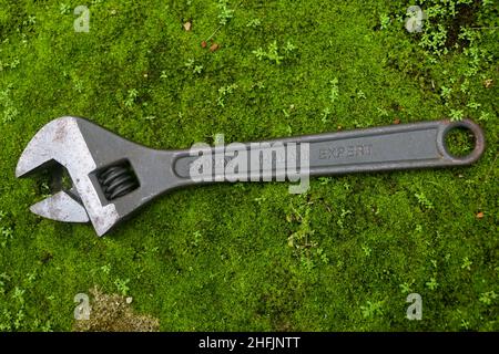 Adjustable wrench screw spanner Stock Photo - Alamy