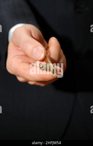 The businessman in key to financial success concept Stock Photo - Alamy
