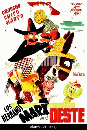 GO WEST, Groucho Marx, Chico Marx, Harpo Marx, 1940 Stock Photo - Alamy