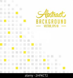 abstract vector square pixel mosaic background - gray Stock Vector ...