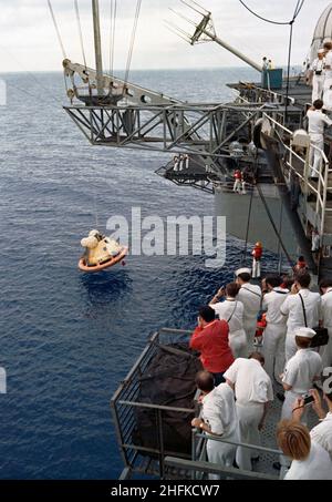 Space - recovery of Skylab and command module from the Pacific Ocean ...