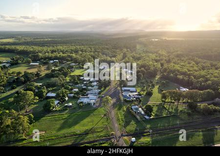 Aerial of Yandaran Queensland Australia Stock Photo - Alamy
