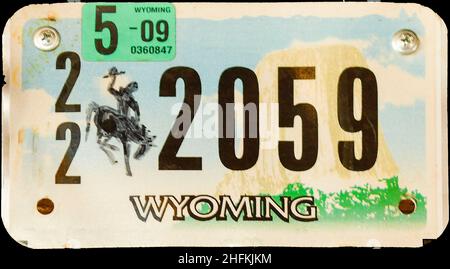 Metal signs for vehicles - Car registration plates Stock Photo - Alamy