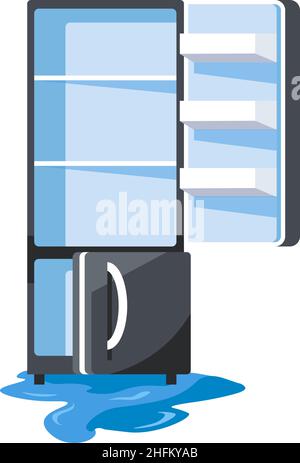 Malfunctioning electronic kitchen appliance, isolated mixer or blender ...