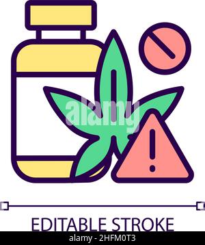 Drug smuggling RGB color icon for dark theme Stock Vector Image & Art ...