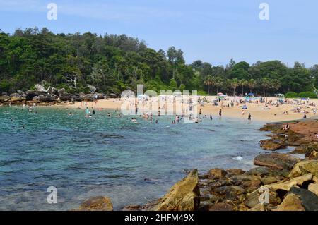 A view at Shelly Beach near the Sydney seaside suburb of Manly, NSW ...