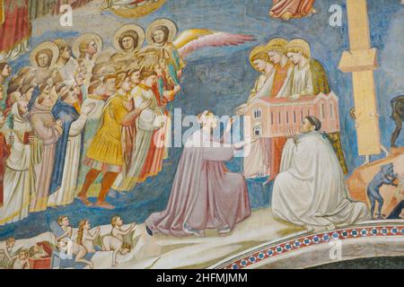 This famous fresco by Giotto, part of the Scrovegni Chapel, depicts the ...