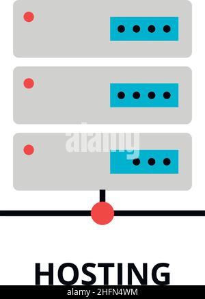 Web hosting design Stock Vector Image & Art - Alamy