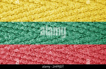 Flag on the knitted surface Stock Photo - Alamy