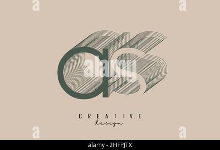 Wireframe M Letter Logo Design in two colors. Creative vector ...