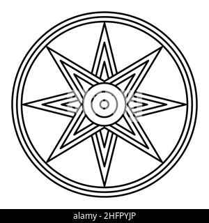Star of Ishtar or Inanna, or also Star of Venus is usually depicted ...