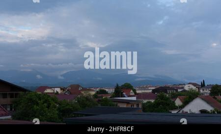 SOCHI, RUSSIA - JUNE, 06, 2021: Mountain view near Sochi Adler ...