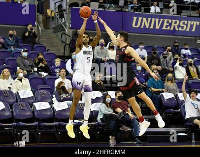 Stanford guard Michael O'Connell (5) against Washington State during an ...