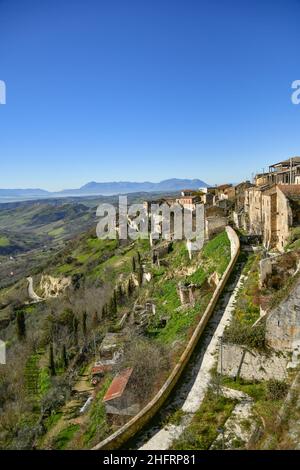 The Italian village of Montecalvo Irpino Stock Photo - Alamy
