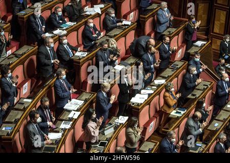 Roberto Monaldo / LaPresse 17-02-2021 Rome (Italy) Senate - Vote of ...