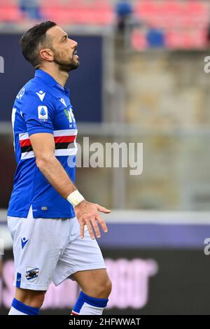 Fabio Quagliarella of UC Sampdoria looks on during the Serie A match ...