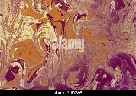 Ebru marble effect pattern design for print Stock Photo - Alamy