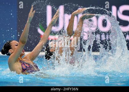 Artistic Swimming Duet Free Final - Medalists Austria's Anna-Maria ...