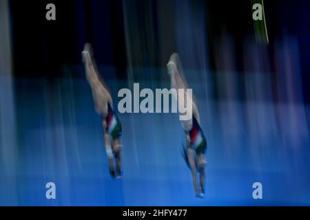 BUDAPEST, HUNGARY - MAY 14: Maia Biginelli of Italy and Elettra Neroni ...