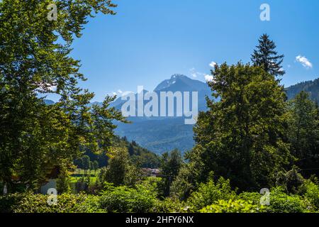 Berchtesgadener Land, Ettenberg auf der Alm zur Wallfahrtskirche Mariä ...