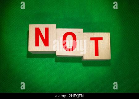 Not Ghosts, word cube with background red Stock Photo - Alamy