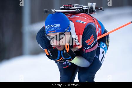 David Zobel (Germany), Men 12,5 Km Pursuit during the BMW IBU World Cup ...