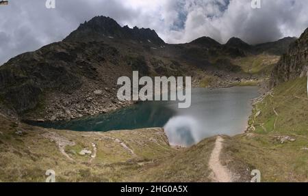 The Tomasee, "source" of the River Rhine in Grisons, Switzerland Stock ...