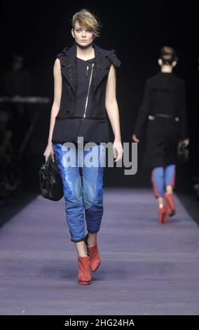 Models on the catwalk during the CnC Costume National Autumn/Winter ...