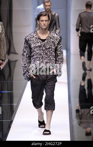 Models wear creations from the Dolce & Gabbana Spring/Summer 2027 Men's ...