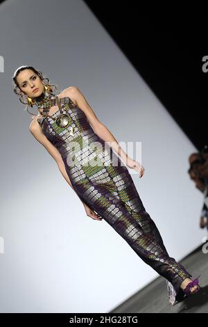 A model wears a creation during the Kofi Ansah fashion show Stock Photo ...