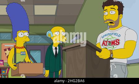 THE SIMPSONS, from left: Grayson Mathers (voice: Beck Bennett), Bart ...
