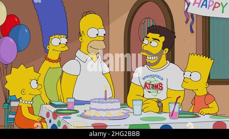 THE SIMPSONS, from left: Grayson Mathers (voice: Beck Bennett), Bart ...
