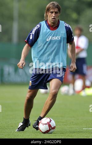 Genoa's Hernan Crespo during training Stock Photo - Alamy