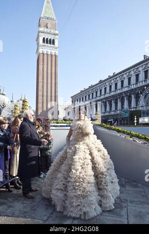 Bianca Brandolini during the Venice Carnival, Italy Stock Photo - Alamy