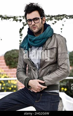 Winner of the third series of Italian X Factor Marco Mengoni during the ...