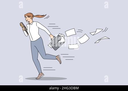 Businessman daily routine concept poster Stock Vector Image & Art - Alamy