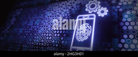 Digital Technology Phishing, cyber security, online information breach ...