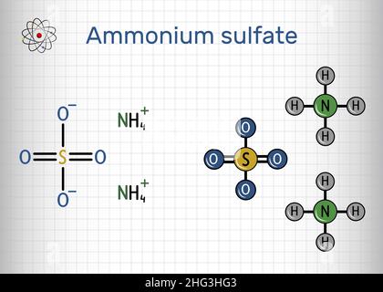 Ammonium sulfate, ammonium sulphate molecule. It is inorganic sulfate ...