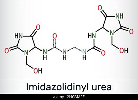 Imidazolidinyl urea, imidurea molecule. It is antimicrobial ...