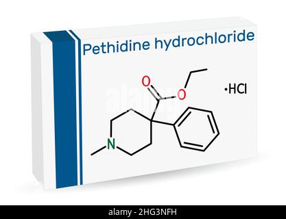 Pethidine chemical formula. Pethidine chemical molecular structure ...